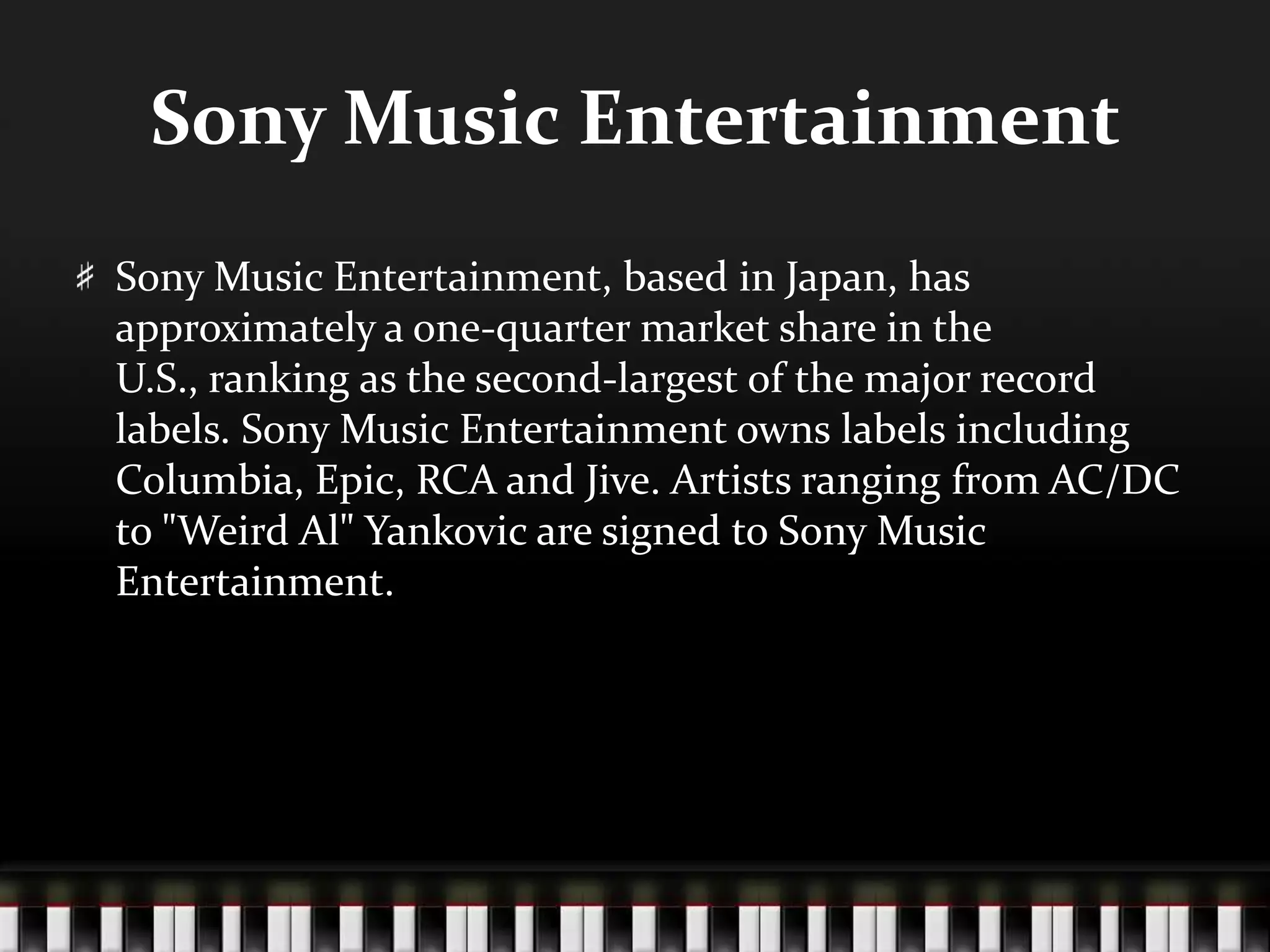 Five major labels | PPTX