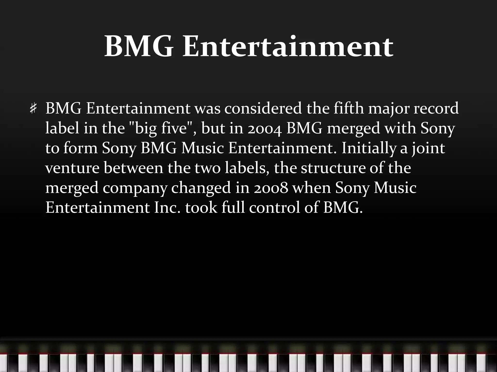 Five major labels | PPTX