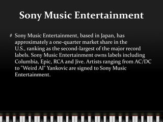 Five major labels | PPTX