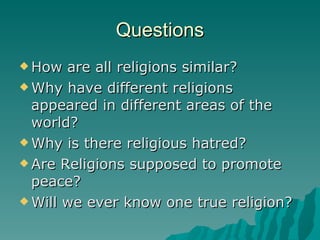 Five Major World Religions | PPT | Religion & Spirituality