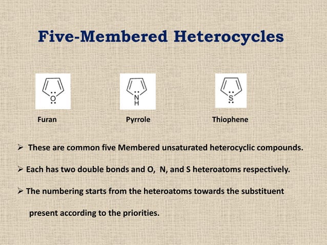 Five membered heterocyclic compounds | PPT