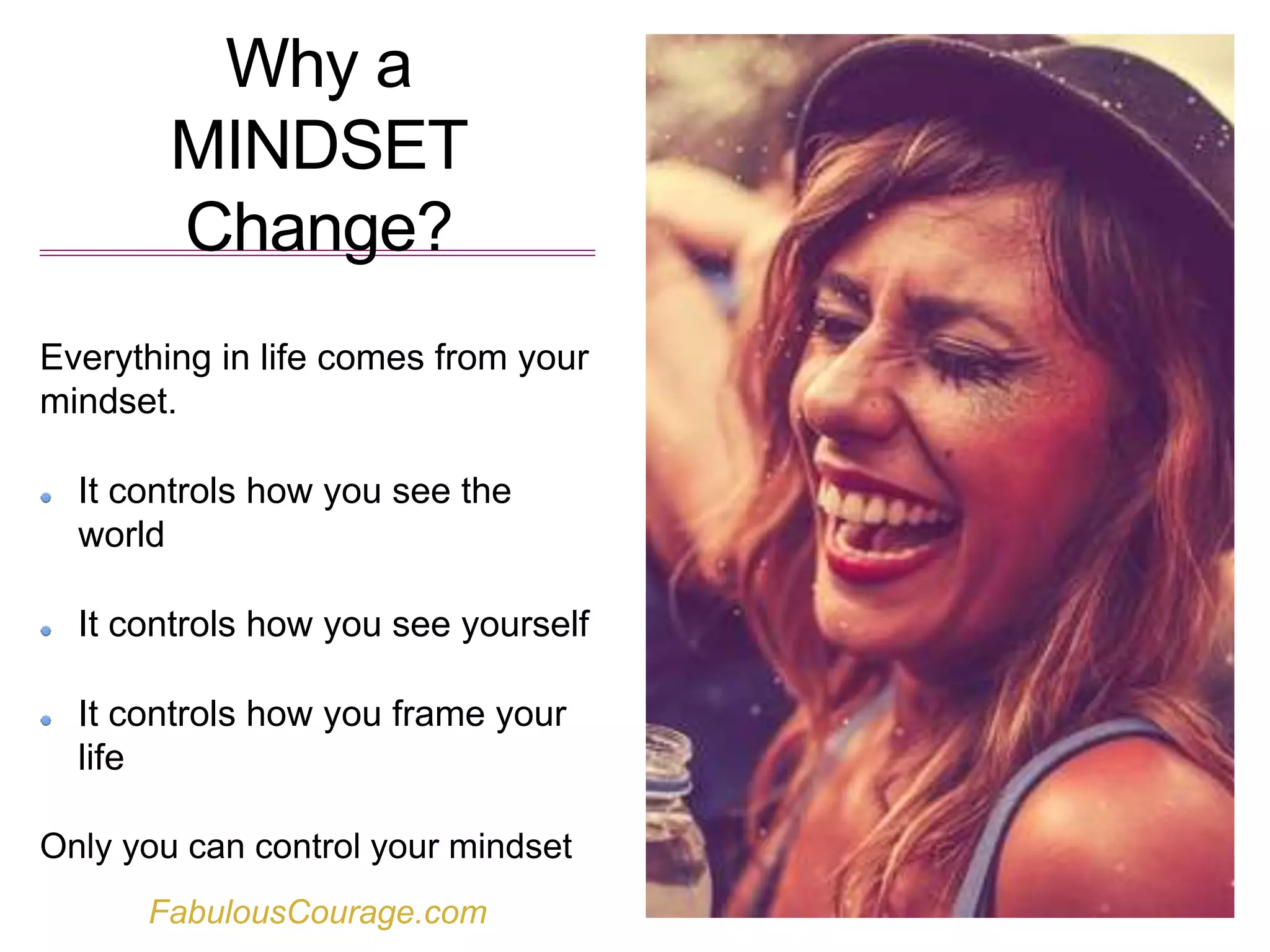 Five Mindset Shifts To Change Your Life | PPTX