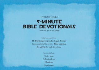 Five Minute Bible Devotionals 5 | PDF