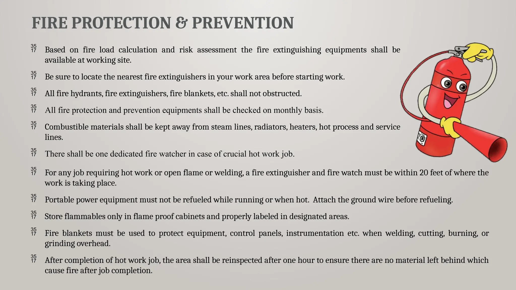 Five Minute Safety Talk for daily tier meetings | PPTX