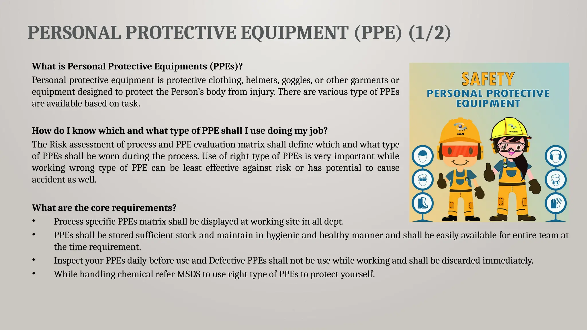 Five Minute Safety Talk for daily tier meetings | PPTX