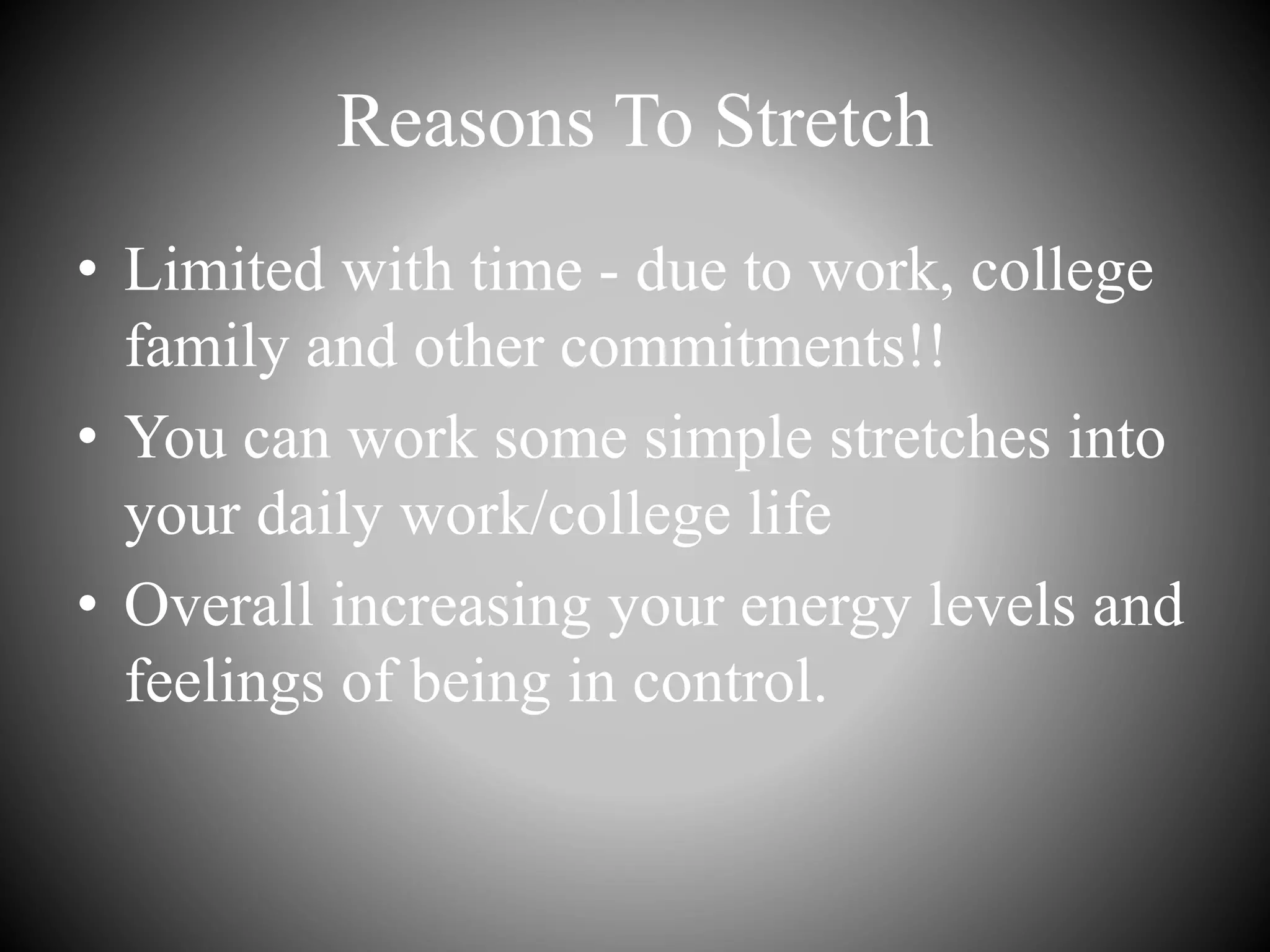 Five minute stretch session at work pp presentation | PPTX