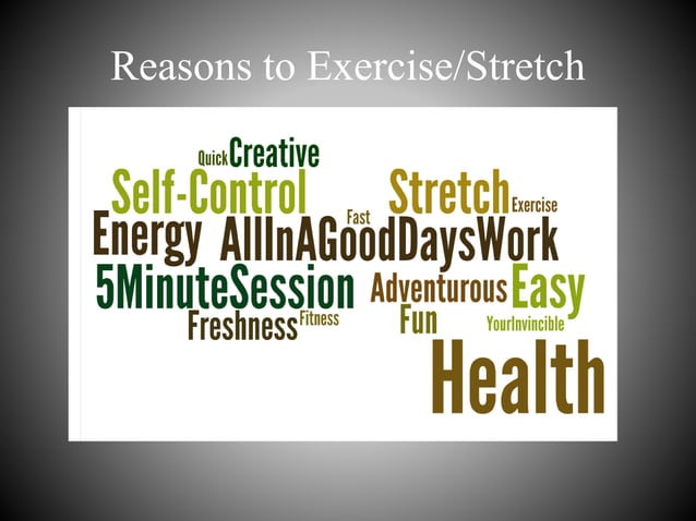 Five minute stretch session at work pp presentation | PPTX