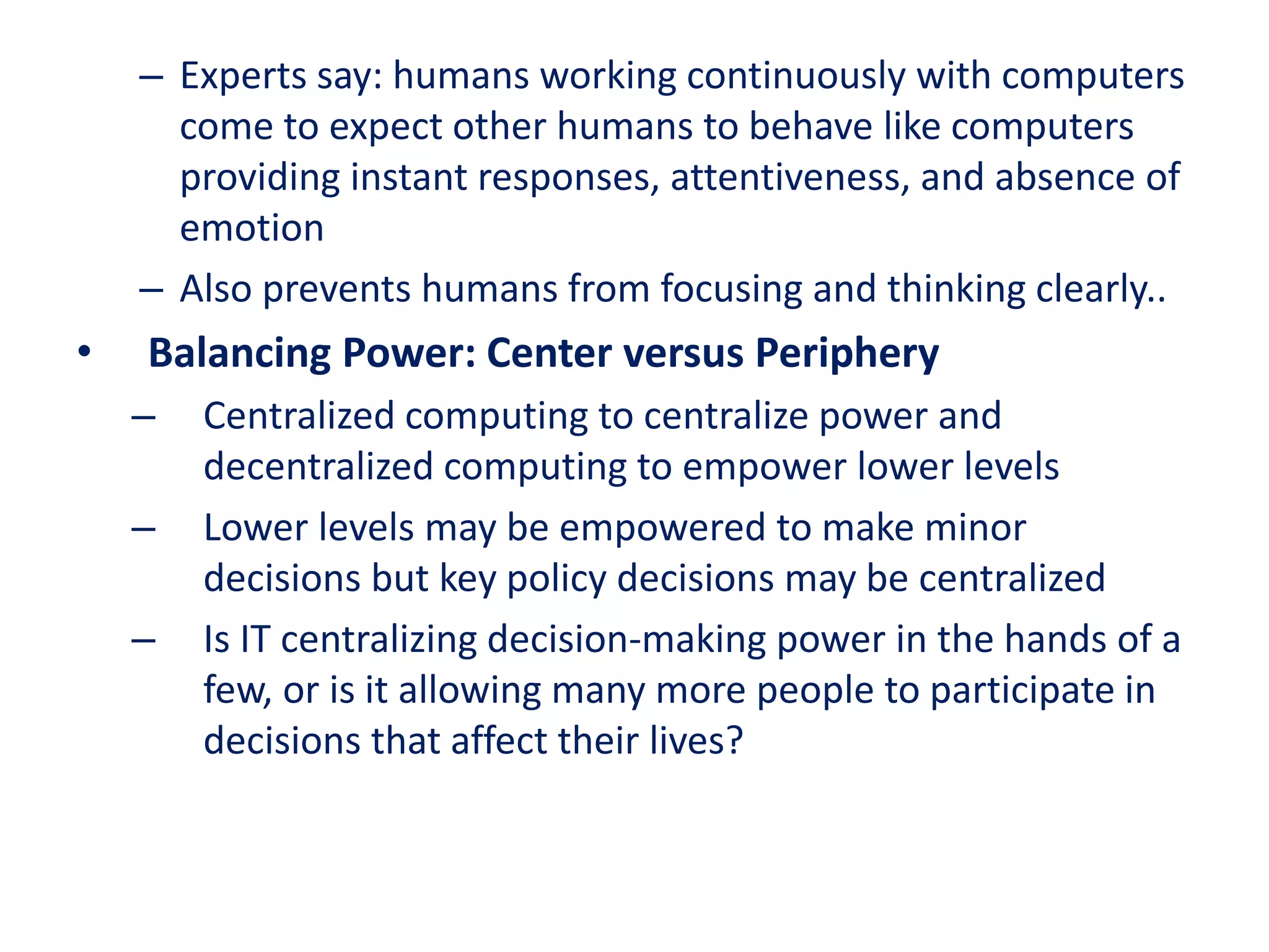 Five moral dimensions of information systems pdf | PDF