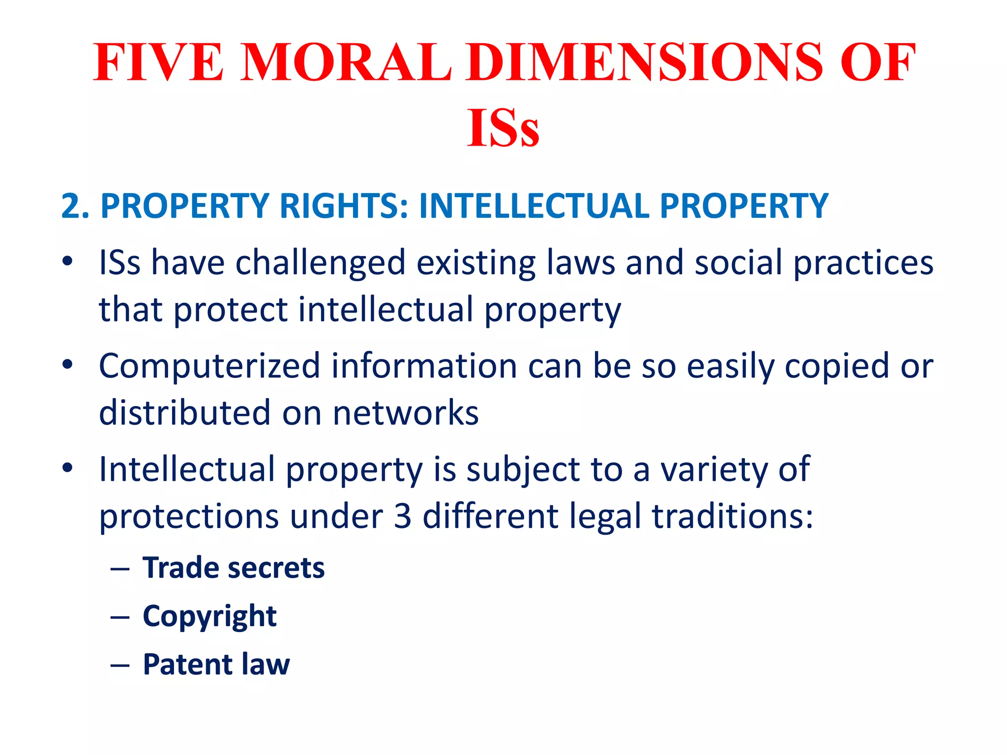 Five moral dimensions of information systems pdf | PDF
