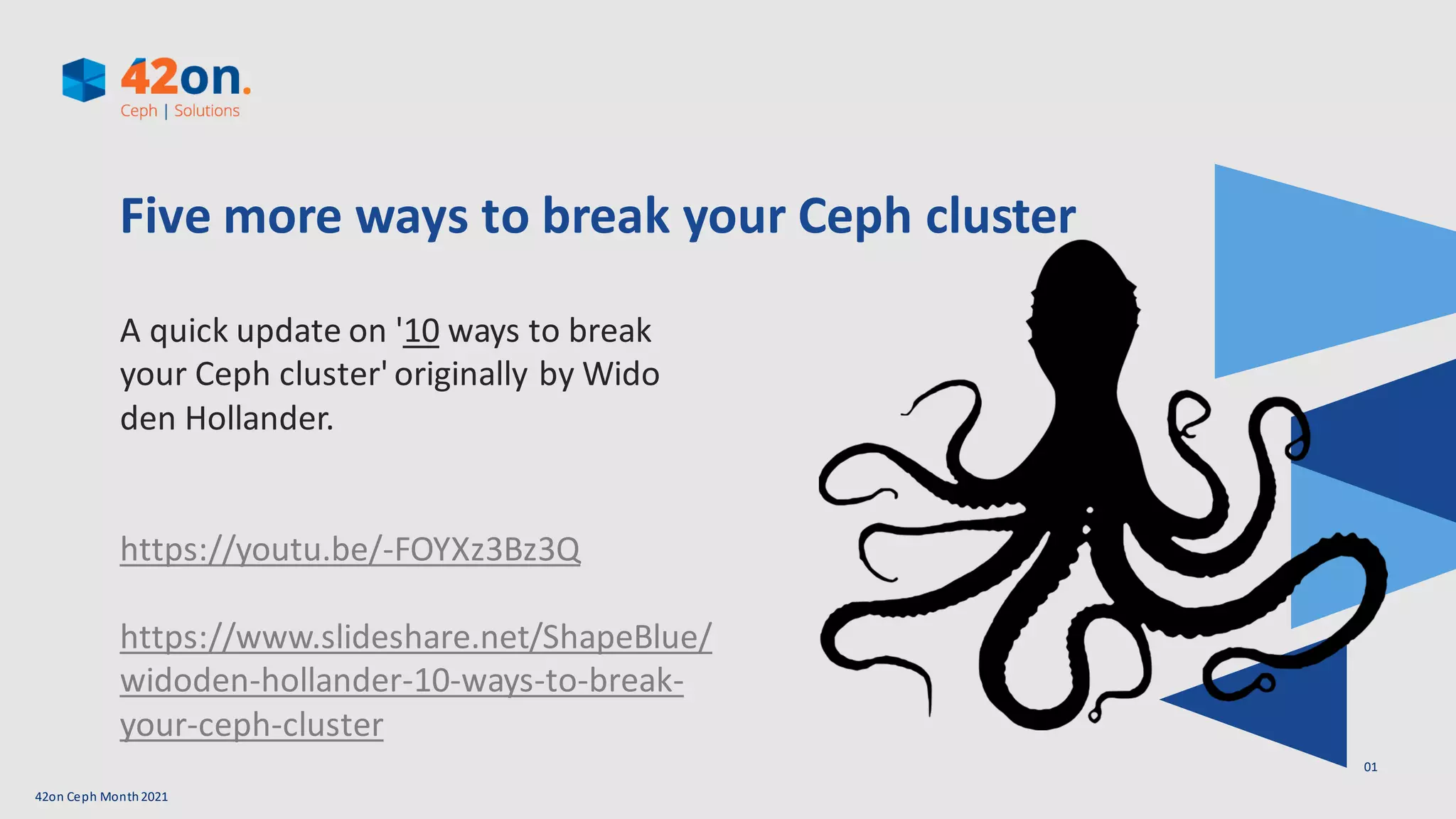 Five More Ways to Break Your Ceph Cluster | PDF