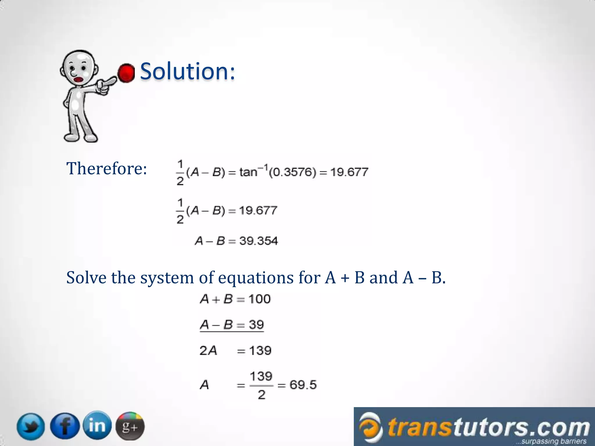 Five most comprehensive examples of triangle laws | PPTX | Physics ...