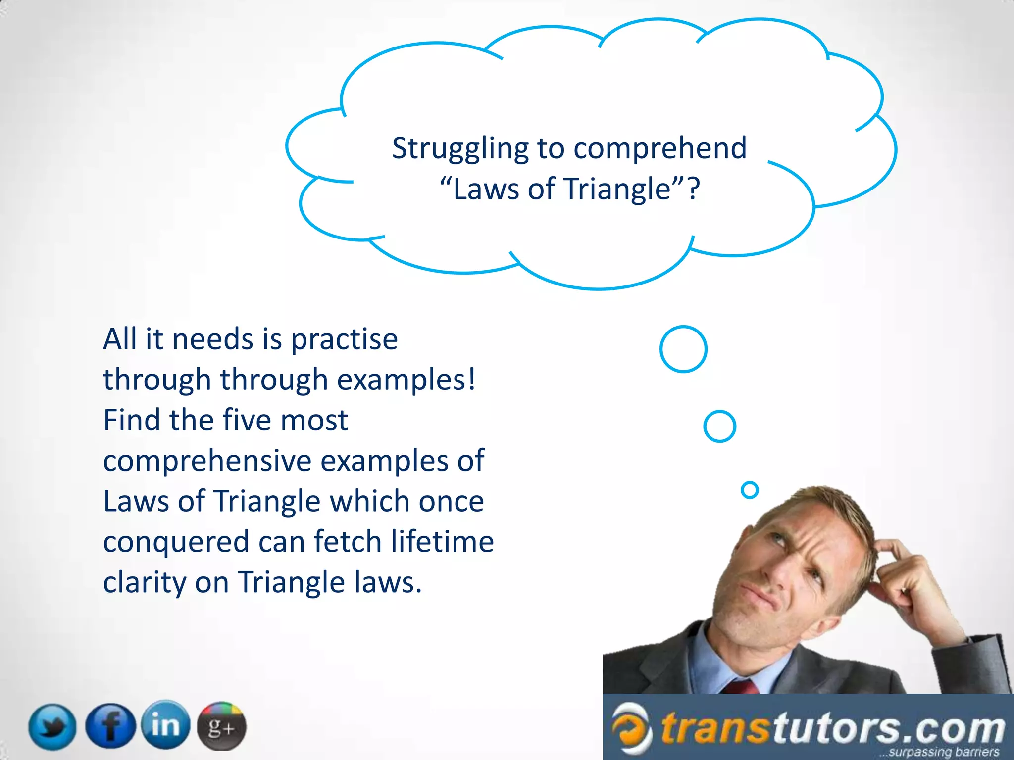 Five most comprehensive examples of triangle laws | PPTX | Physics ...