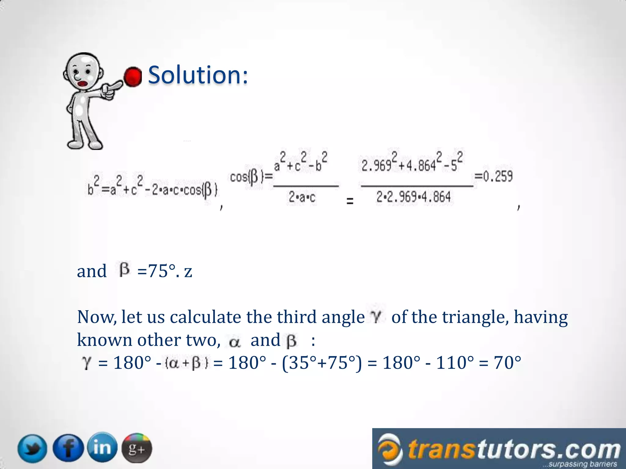 Five most comprehensive examples of triangle laws | PPTX | Physics ...