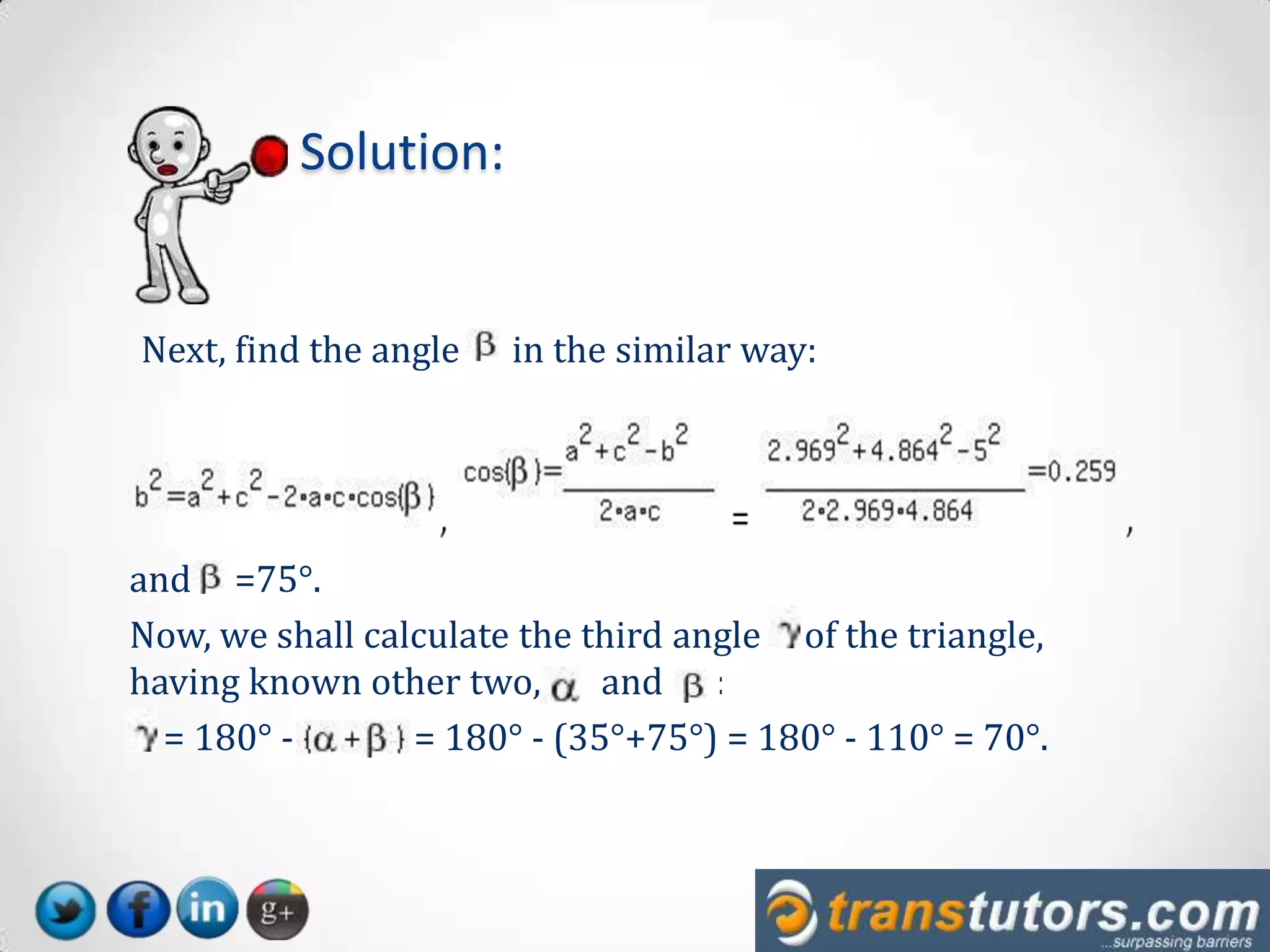 Five most comprehensive examples of triangle laws | PPTX | Physics ...