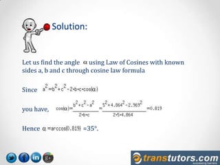 Five most comprehensive examples of triangle laws | PPTX
