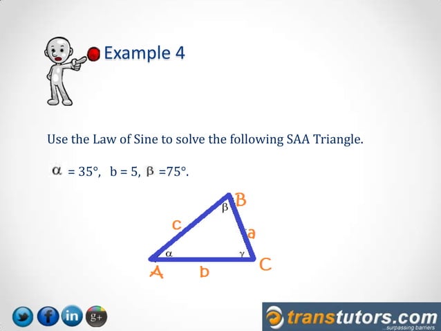 Five most comprehensive examples of triangle laws | PPT