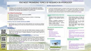Five most promising topics of research in hydrology | PPT