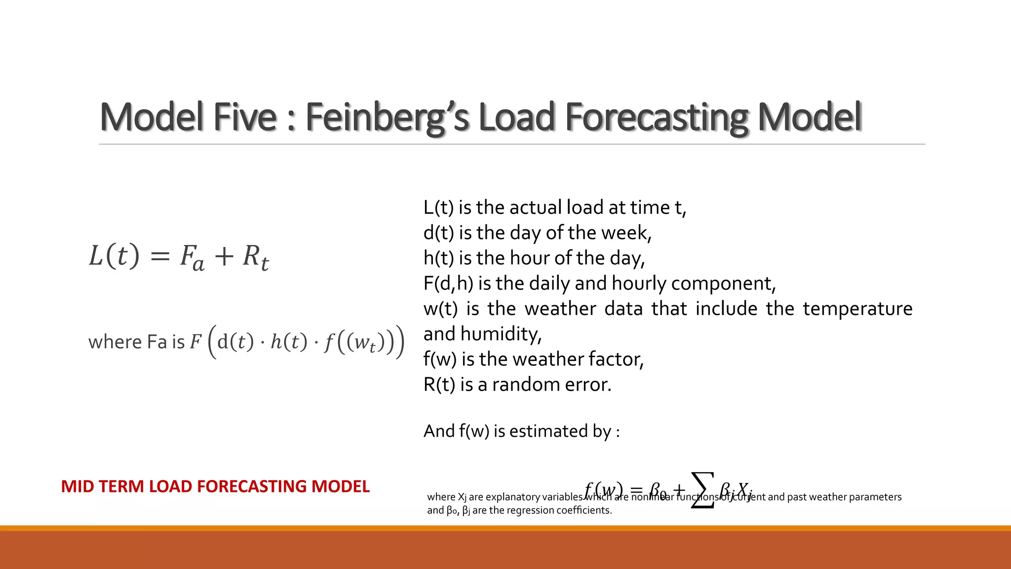 Five Most Used Load Forecasting Models Pptx