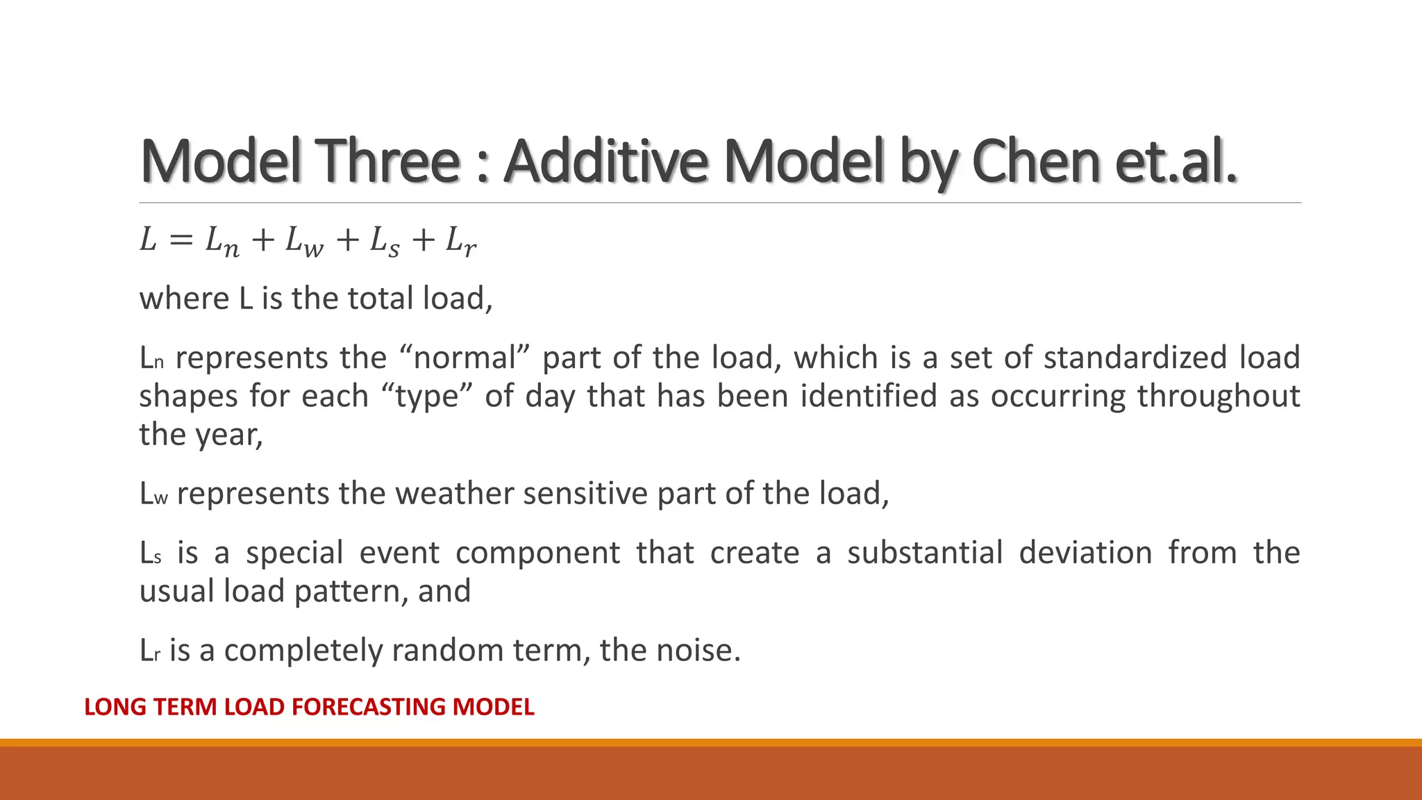 Five Most Used Load Forecasting Models Pptx