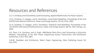 Five most used load forecasting models | PPTX