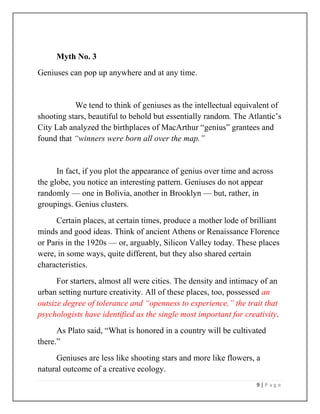 Five myths about genius | PDF