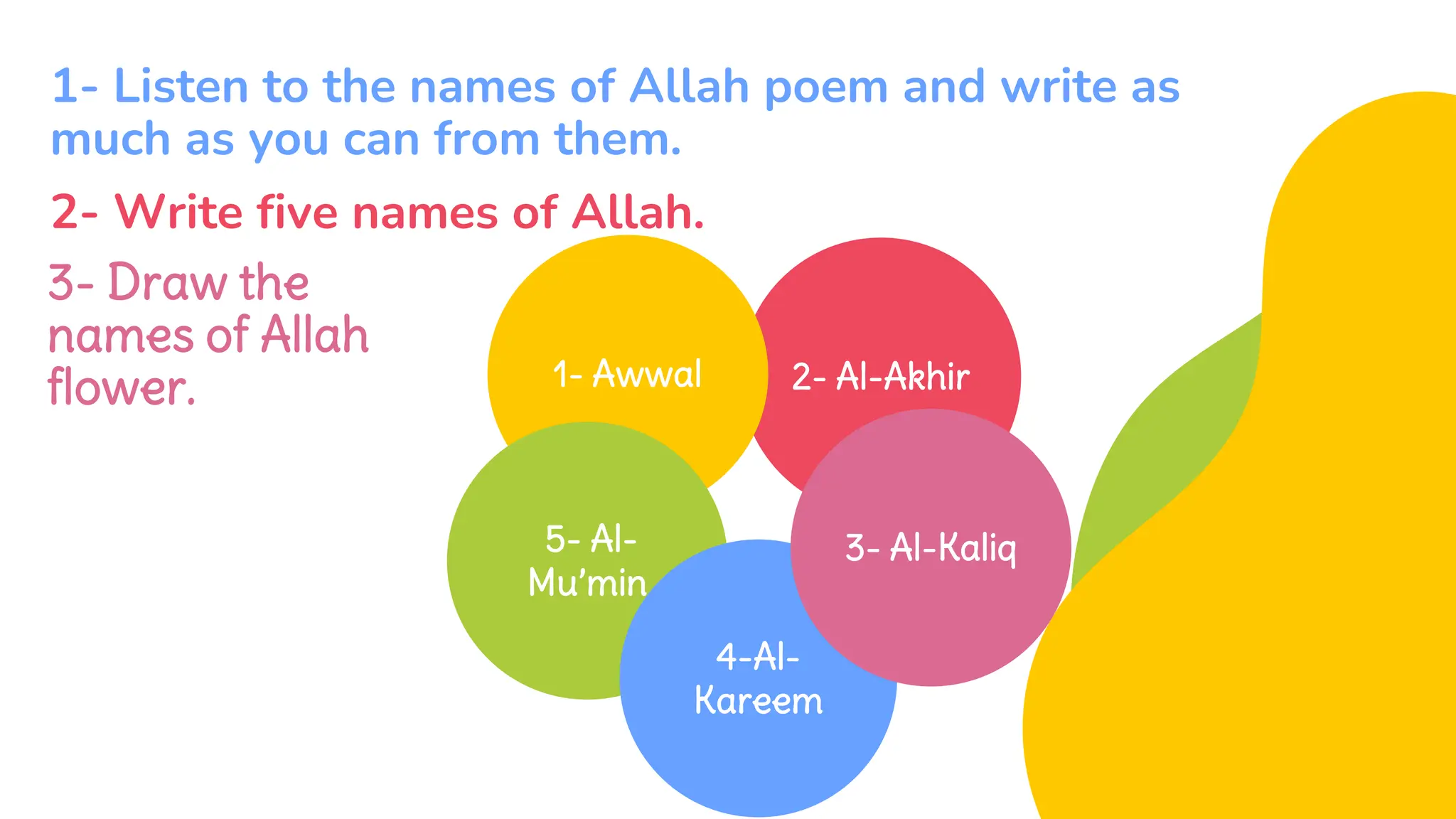 Five names of Allah .pptx