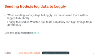 Loggly - Benchmarking 5 Node.js Logging Libraries | PPT