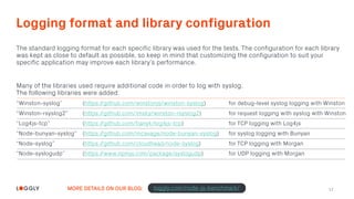 Loggly - Benchmarking 5 Node.js Logging Libraries | PPT