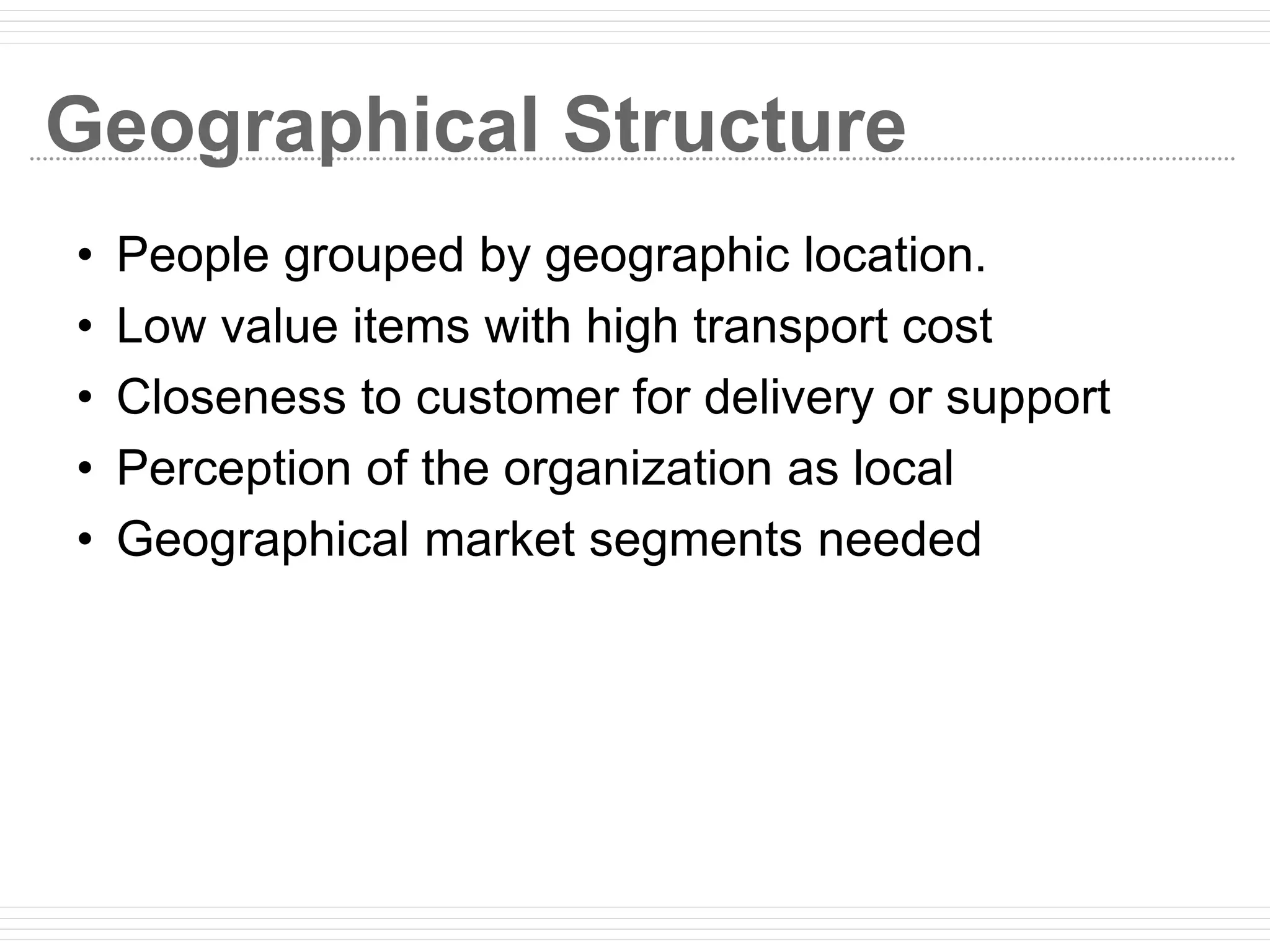 Five Organisational Structures | PPTX
