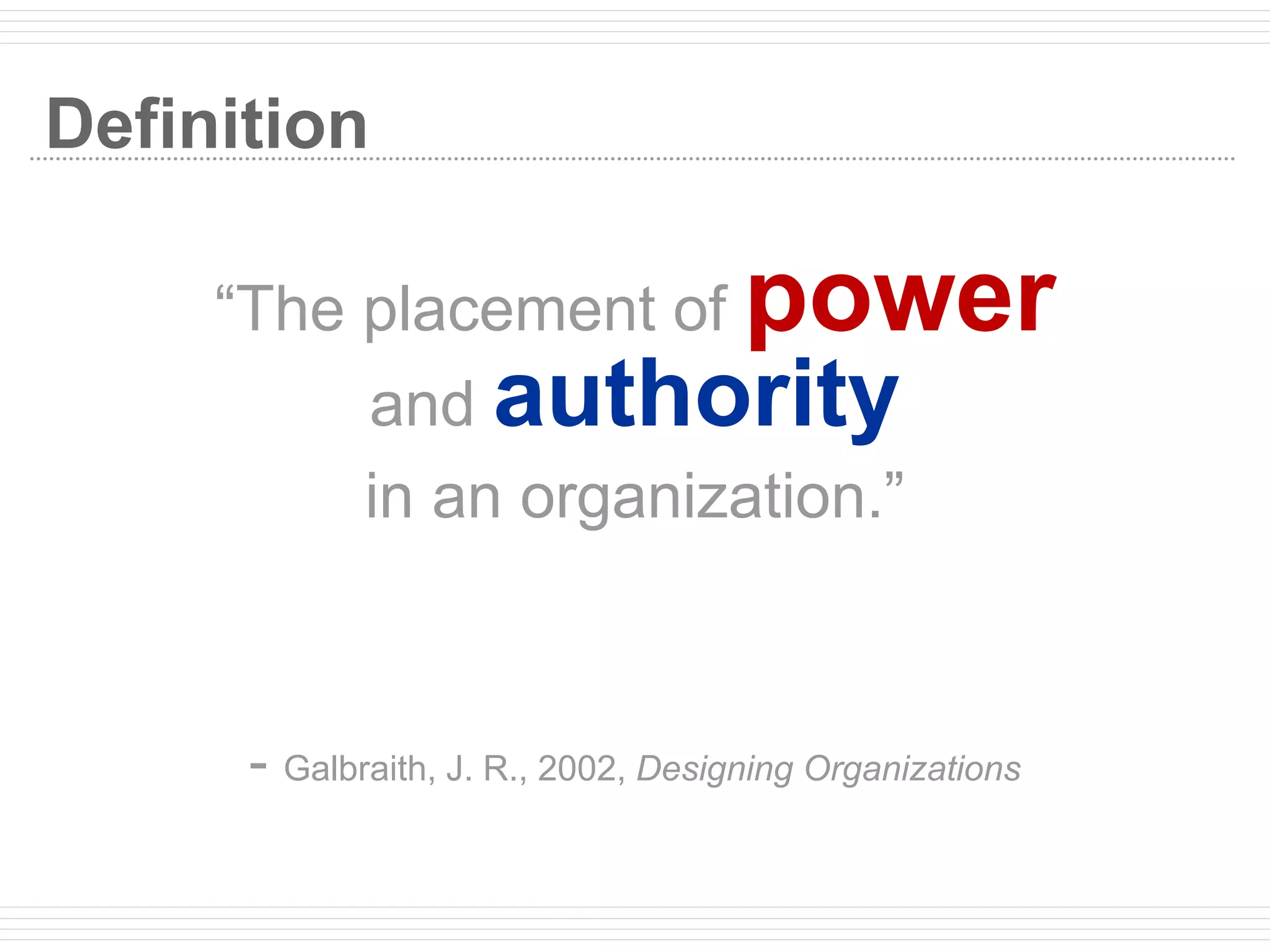 Five Organisational Structures | PPTX