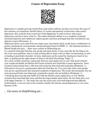 Five Paragraph-Essay-Sample | PDF