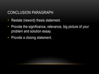 Five paragraph essay | PPTX | Books and Literature