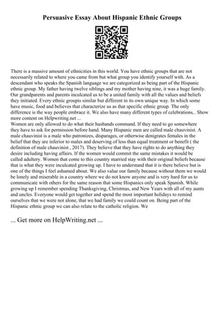 Five Paragraph Persuasive Essay Examples | PDF