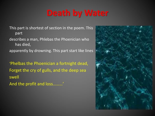 Five parts of waste land Poem. | PPT