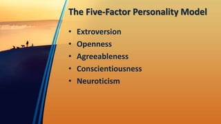 Five personality traits | PPTX
