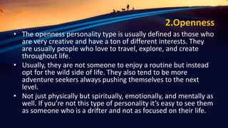 Five personality traits | PPTX