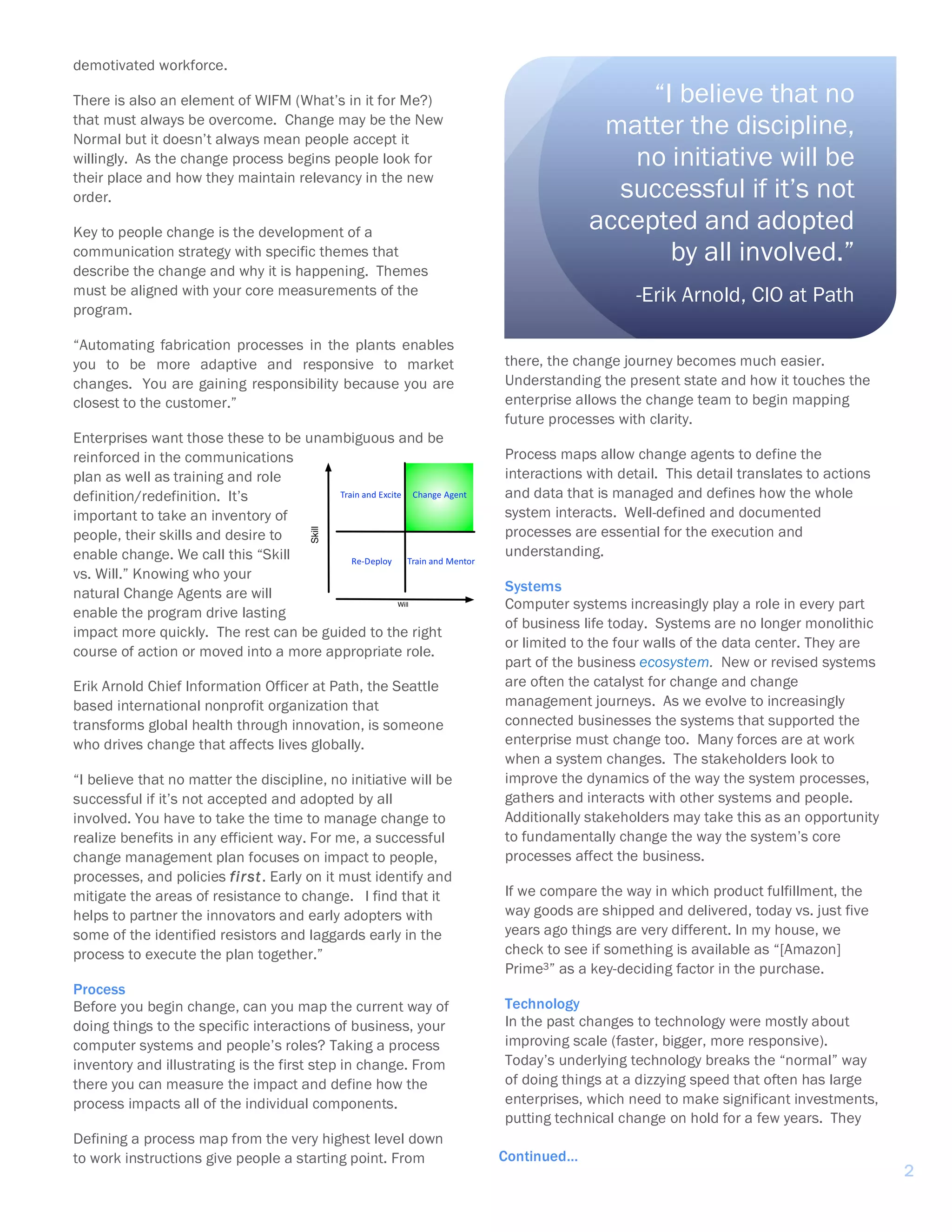 Five phases of change management | PDF