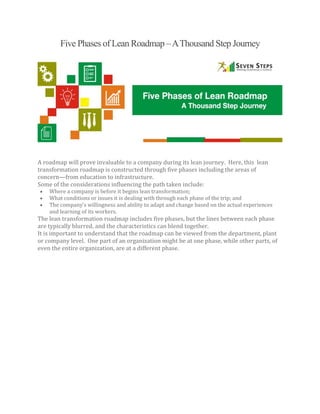 Five phases of lean roadmap | PDF