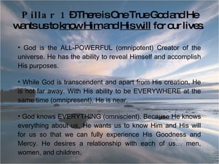 Five pillars of faith and truth | PPS