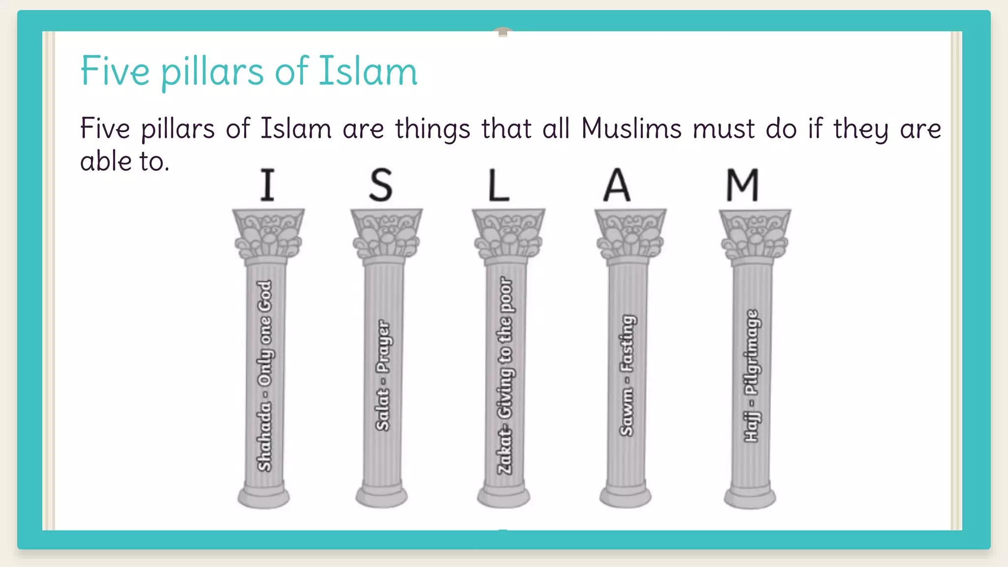 Five pillars of Islam.pptx | Islam | Religion & Spirituality