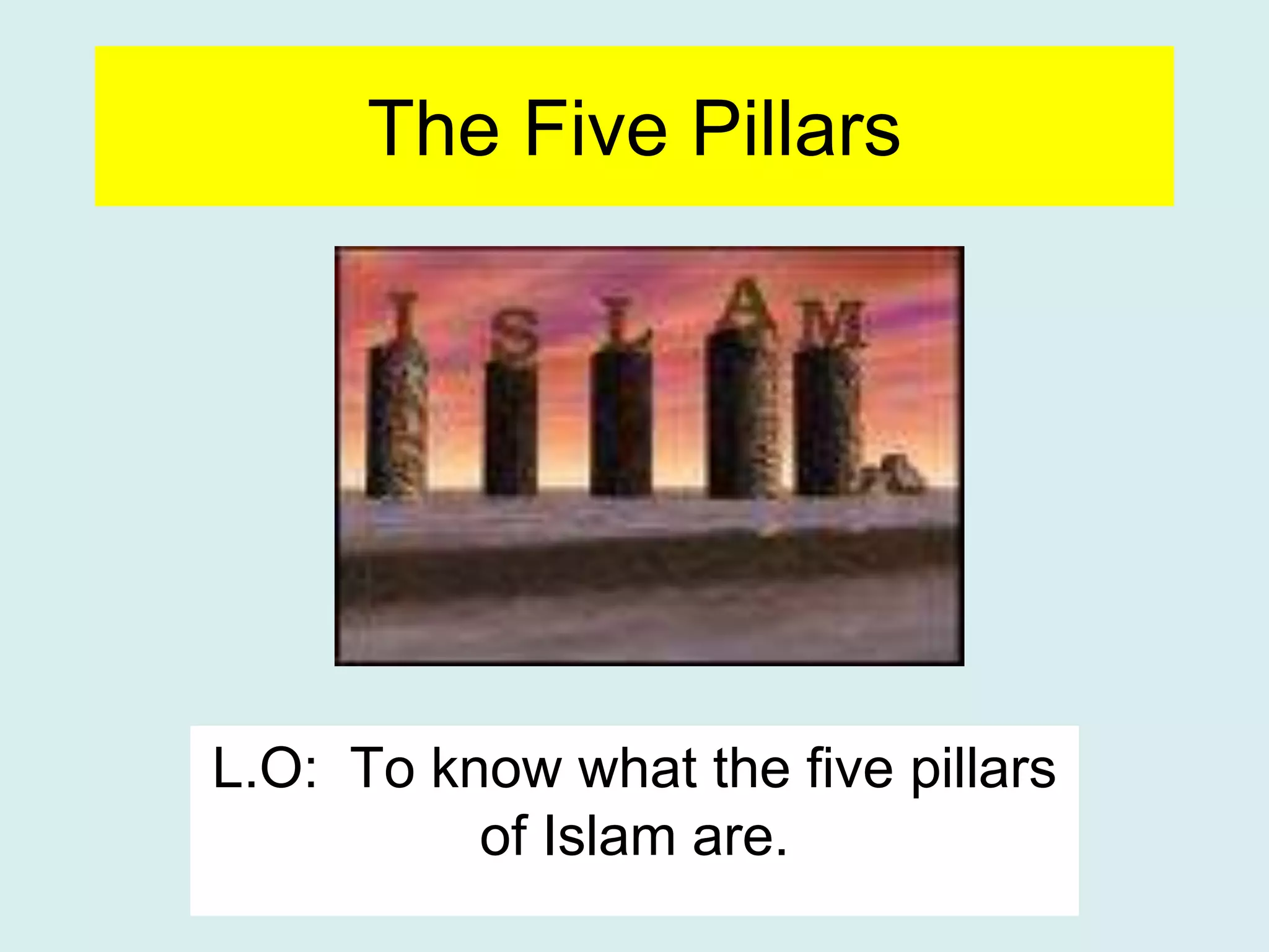 Five pillars yr8 | PPTX