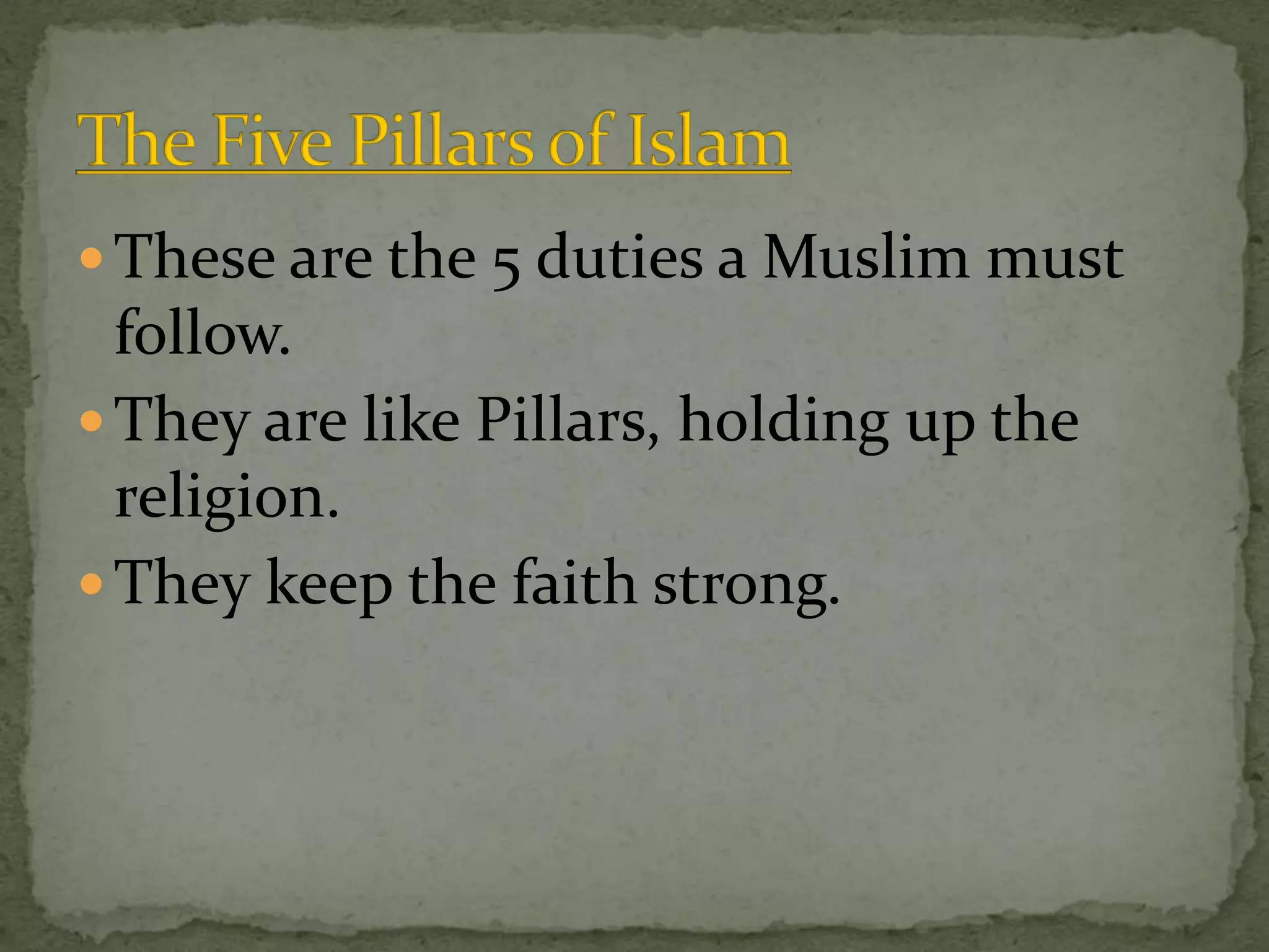 Five Pillars of Islam | PPT