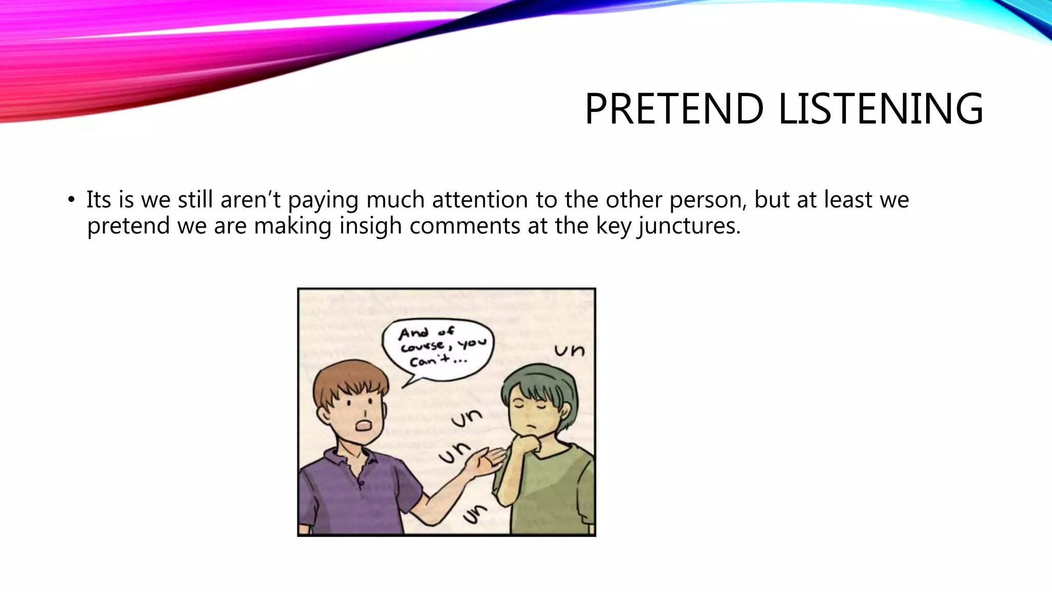 Five poor listening | PPTX