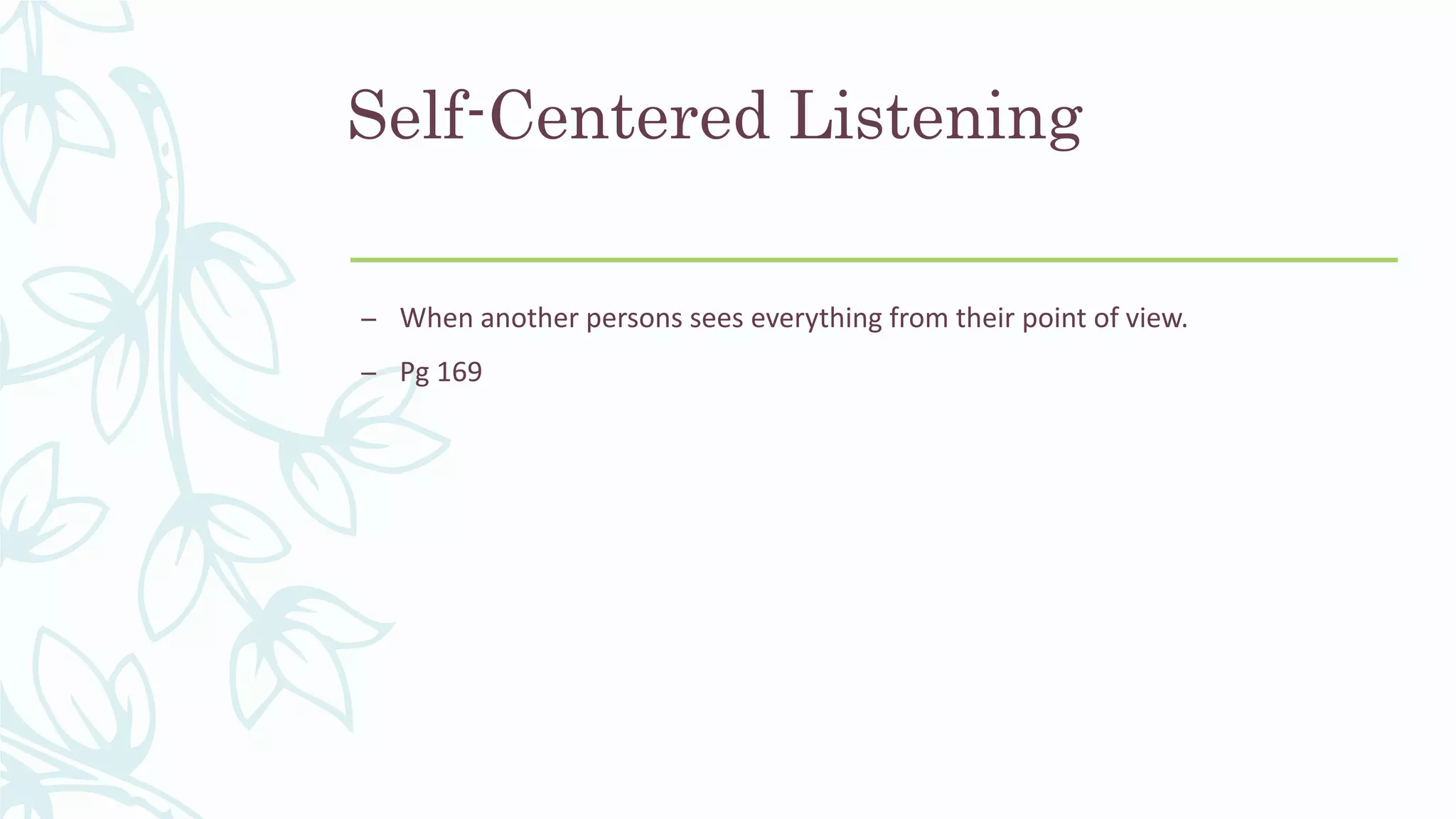 Five poor listening styles | PPTX