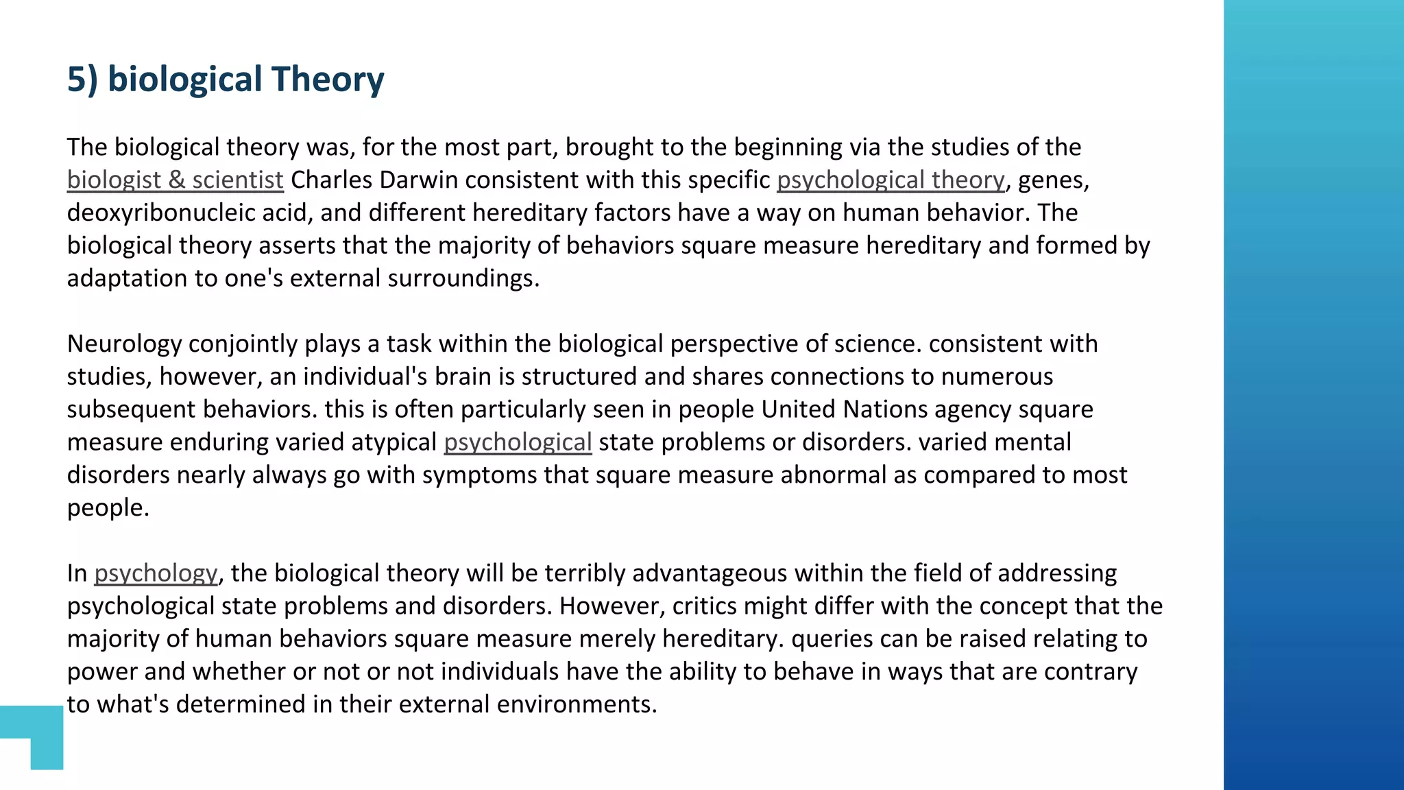 Five Popular Theories of Counseling Psychology | PPTX