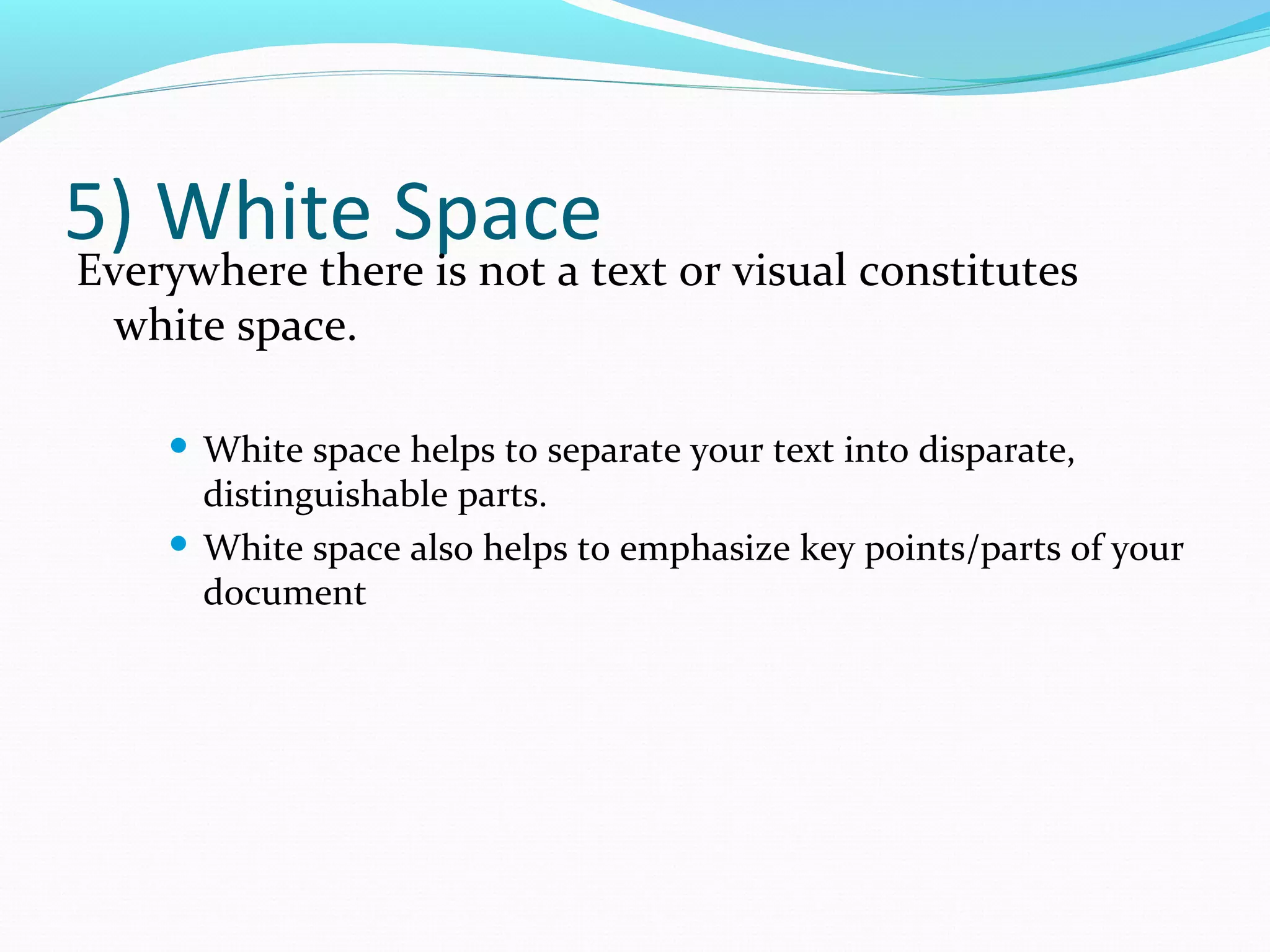 Five principles of document design | PPT