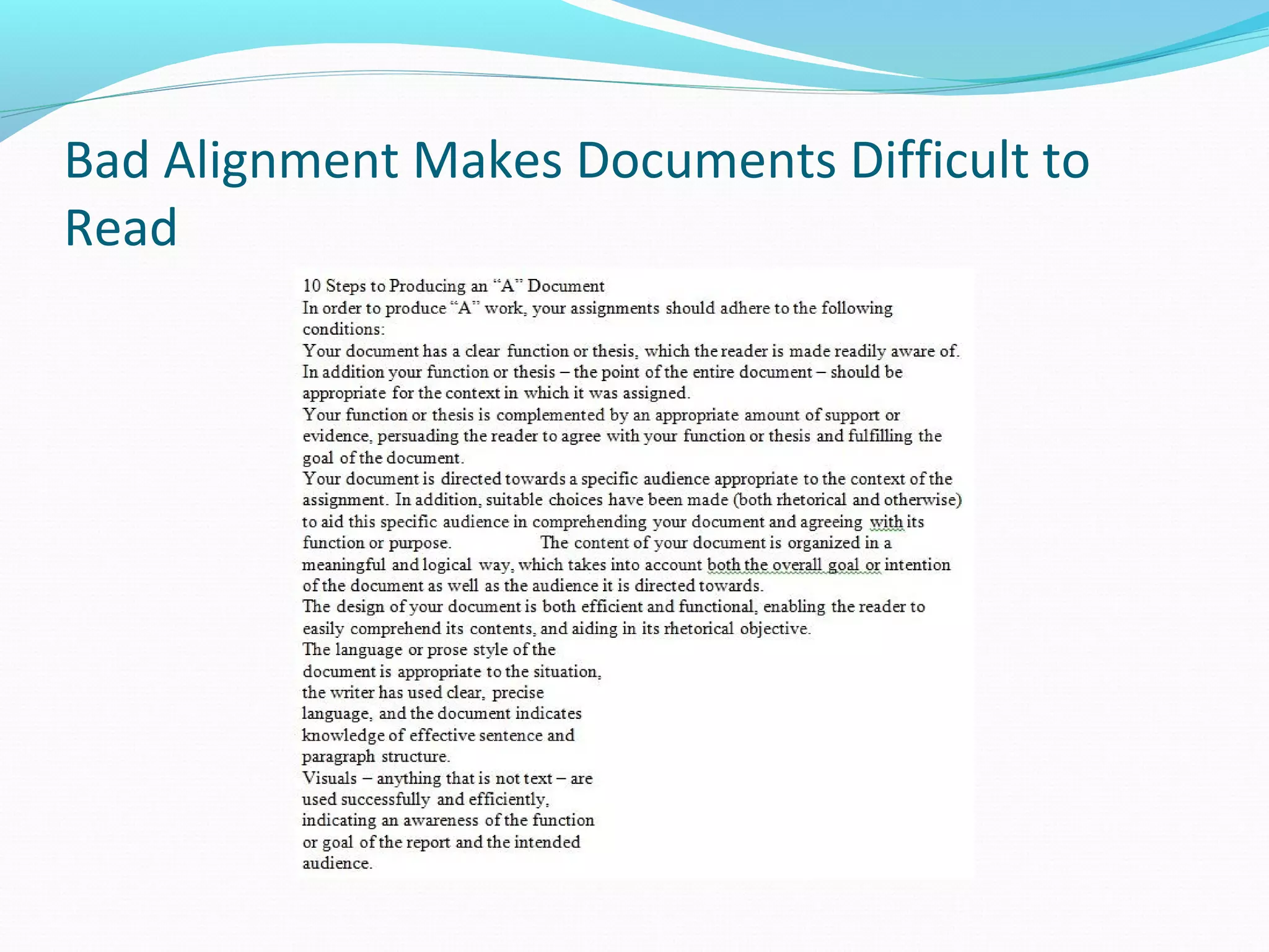 Five principles of document design | PPT