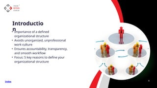 5 Key Reasons to Clearly Define Your Organizational Structure | PPTX