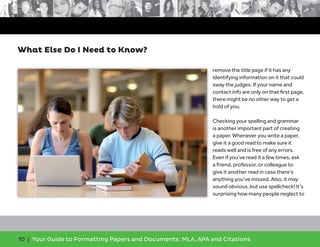 Your Guide to Formatting papers and Documents: MLA, APA, and Citations ...