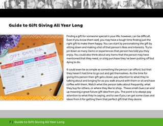 Guide to Gift Giving All Year Long | PPT